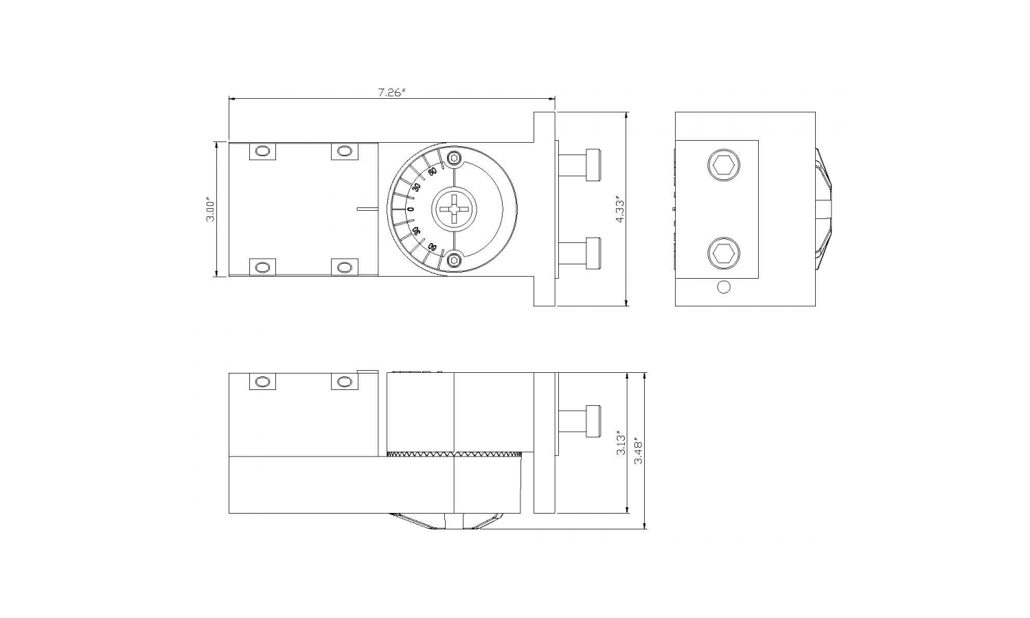 2-inch Adjustable Slip Fitter - Caster Lighting