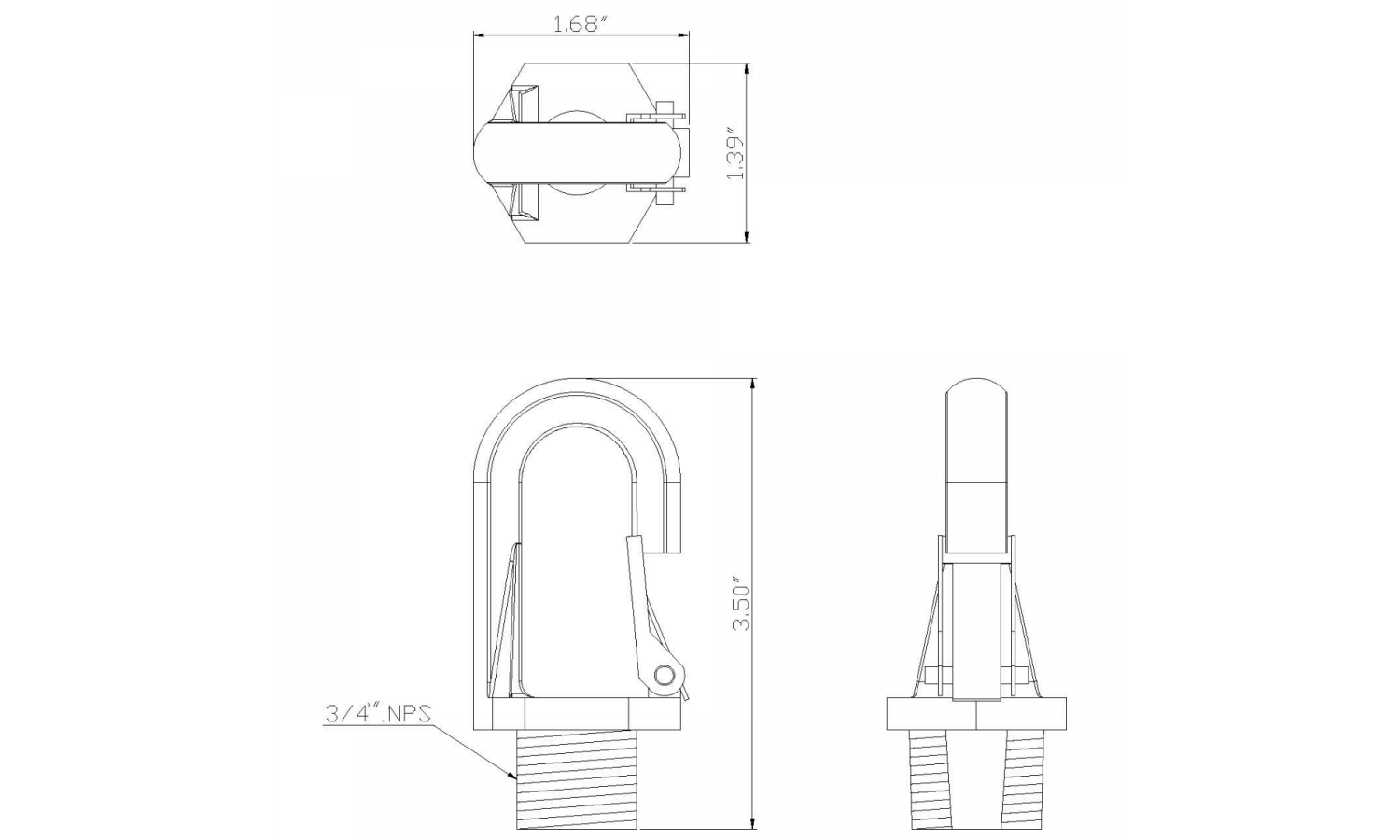 Aluminum Fixture Hook(S) (HK-0134) - Caster Lighting